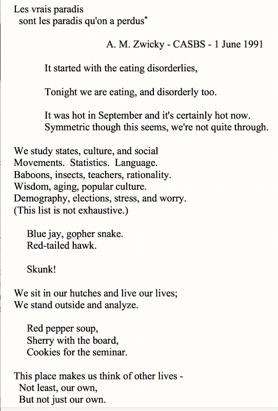 Proustian paradise poems | Arnold Zwicky's Blog